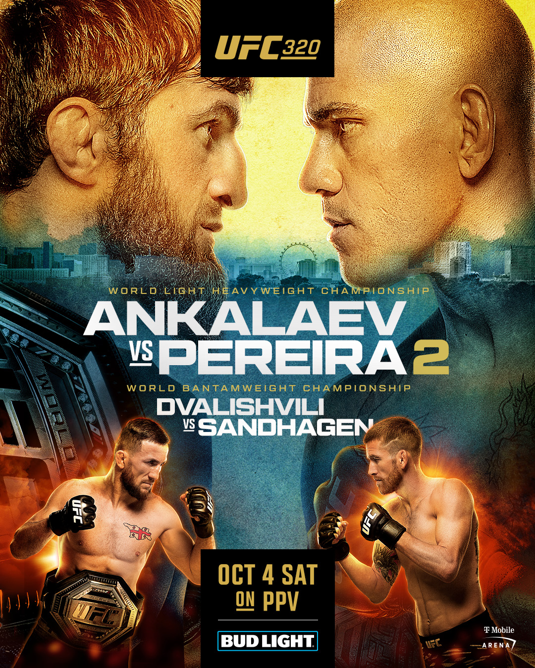 2025年10月5日UFC 320 – 直播[赛后视频] Ankalaev vs. Pereira 2 – Oct 4 | Ultimate ...