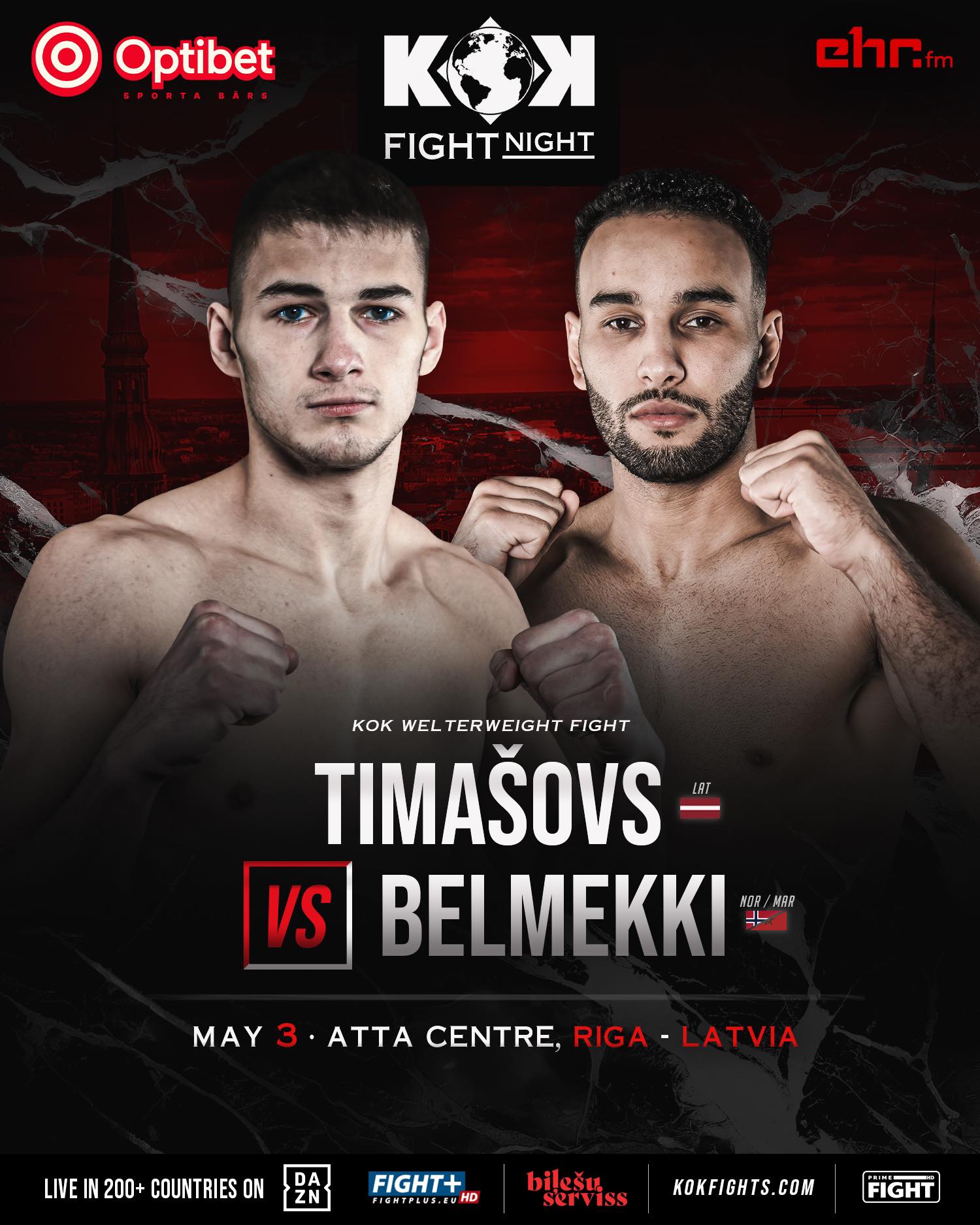 2025年5月4日KOK Fight Night in Riga – 战卡[赛后视频] KOK fights | KOK King Of Kings