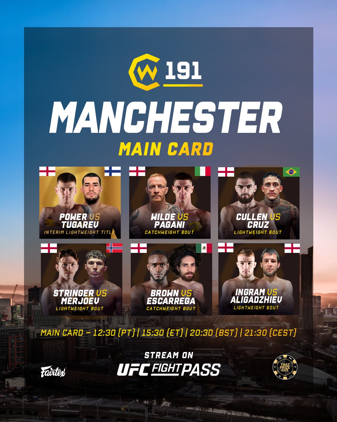 2025年6月29日Cage Warriors 191 MANCHESTER – 直播[赛后视频] Gittins vs. Giordano ...