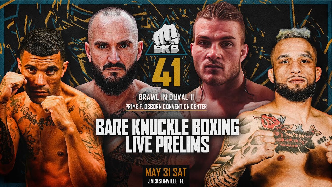 2025年6月1日BKB 41: Brawl in Duval 2 – 战卡[赛后视频] BKB Bare Knuckle Boxing