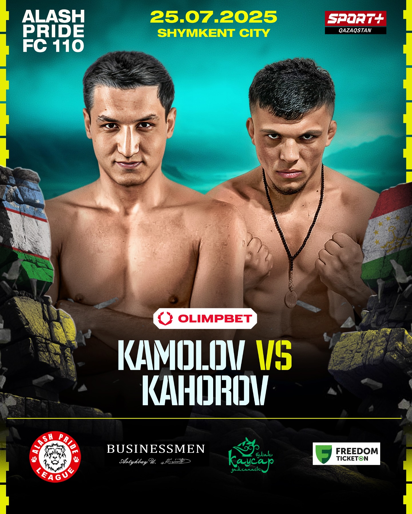2025年7月25日ALASH PRIDE 110 – 战卡[赛后视频] SHYMKENT ТІКЕЛЕЙ ЭФИР