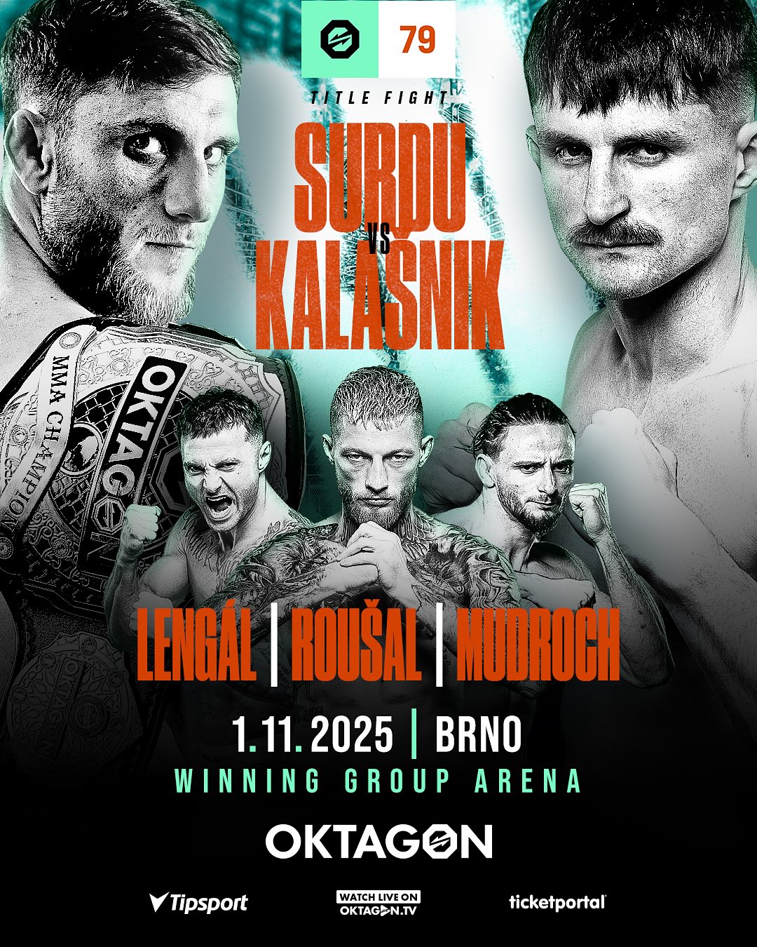 2025年11月2日OKTAGON 79 – 战卡[赛后视频] Surdu vs. Kalašnik | Oktagon MMA