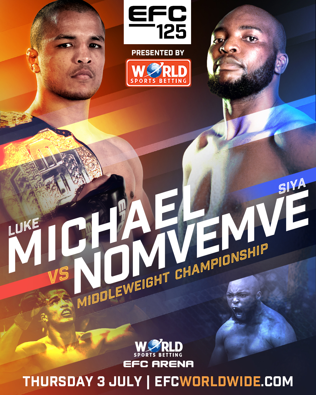 2025年7月4日EFC 125 – 战卡[赛后视频] Michael vs. Nomvemve | Extreme Fighting ...