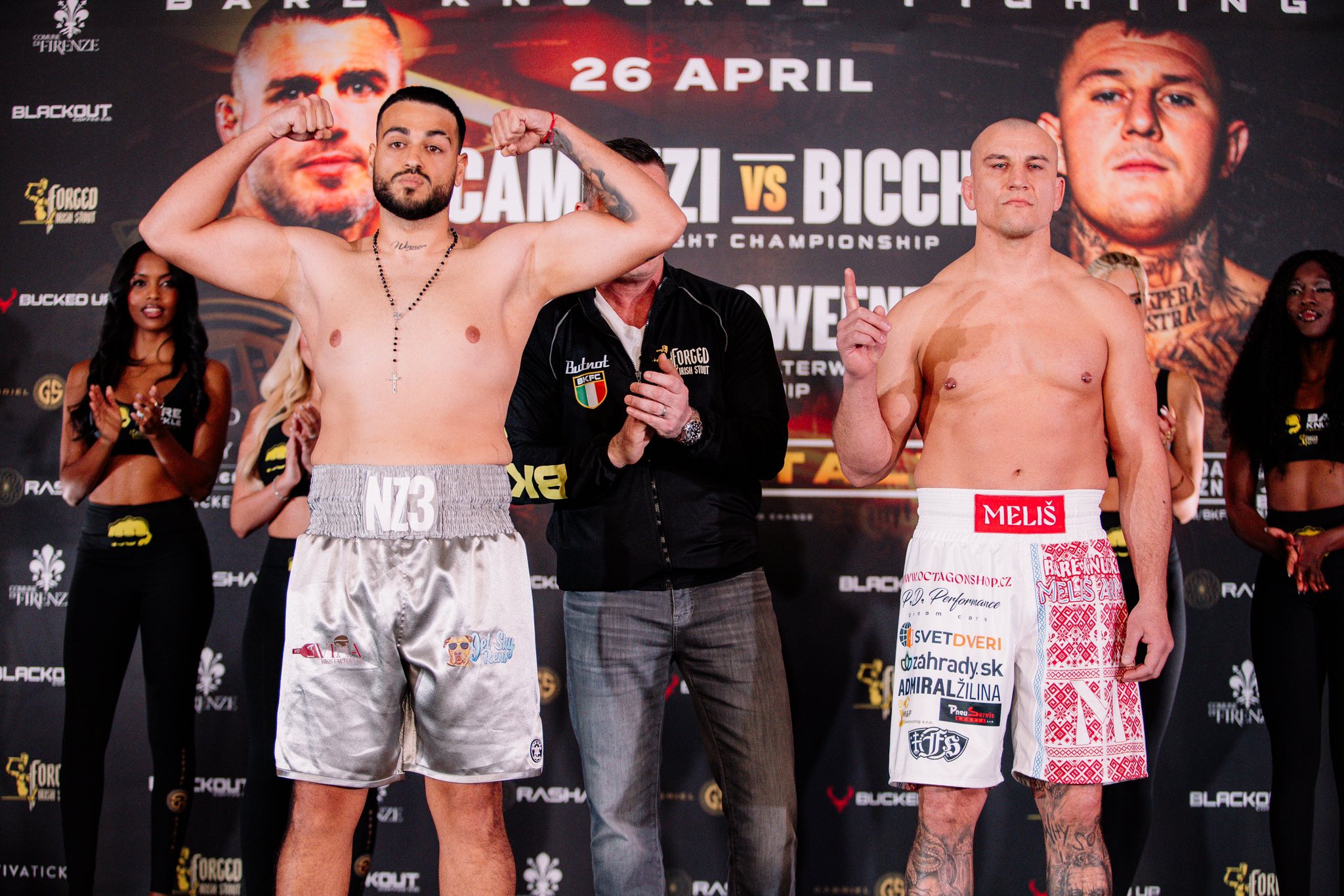 2025年4月27日BKFC 73 Italy – 战卡[赛后视频] Camozzi vs. Bicchi – Apr 26 | BKFC on DAZN 5 | Bare Knuckle ...