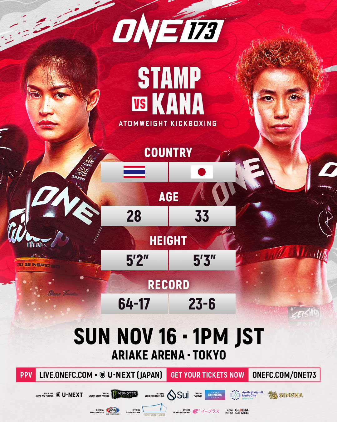 ONE 173: Superbon vs. Noiri – Live Broadcast Online – Nov 16 | ONE ...
