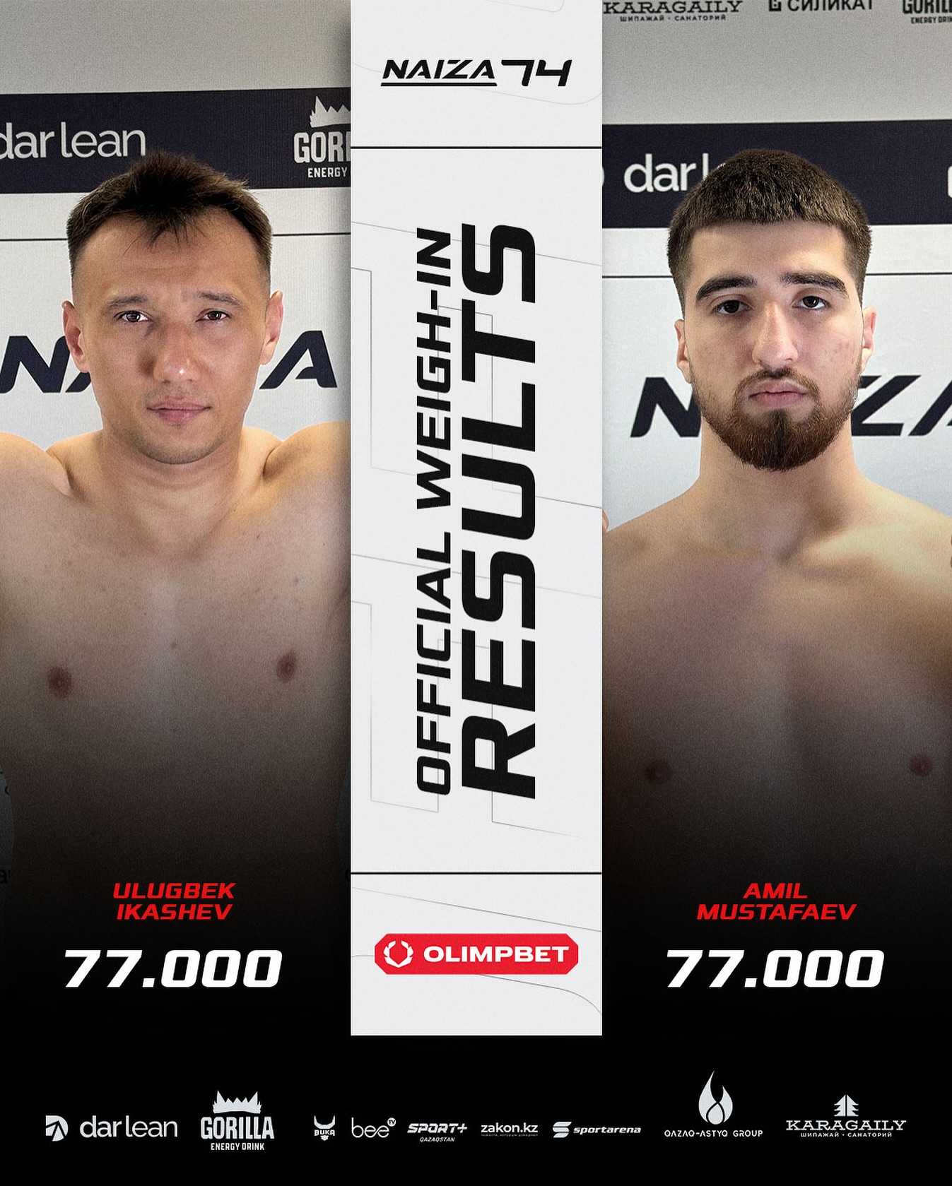 2025年6月28日Naiza FC 74 – 战卡[赛后视频] Naiza Fighting Championship