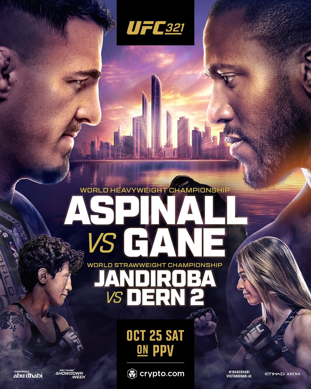2025年10月25日UFC 321 – 直播[赛后视频] Aspinall vs. Gane | Ultimate Fighting ...