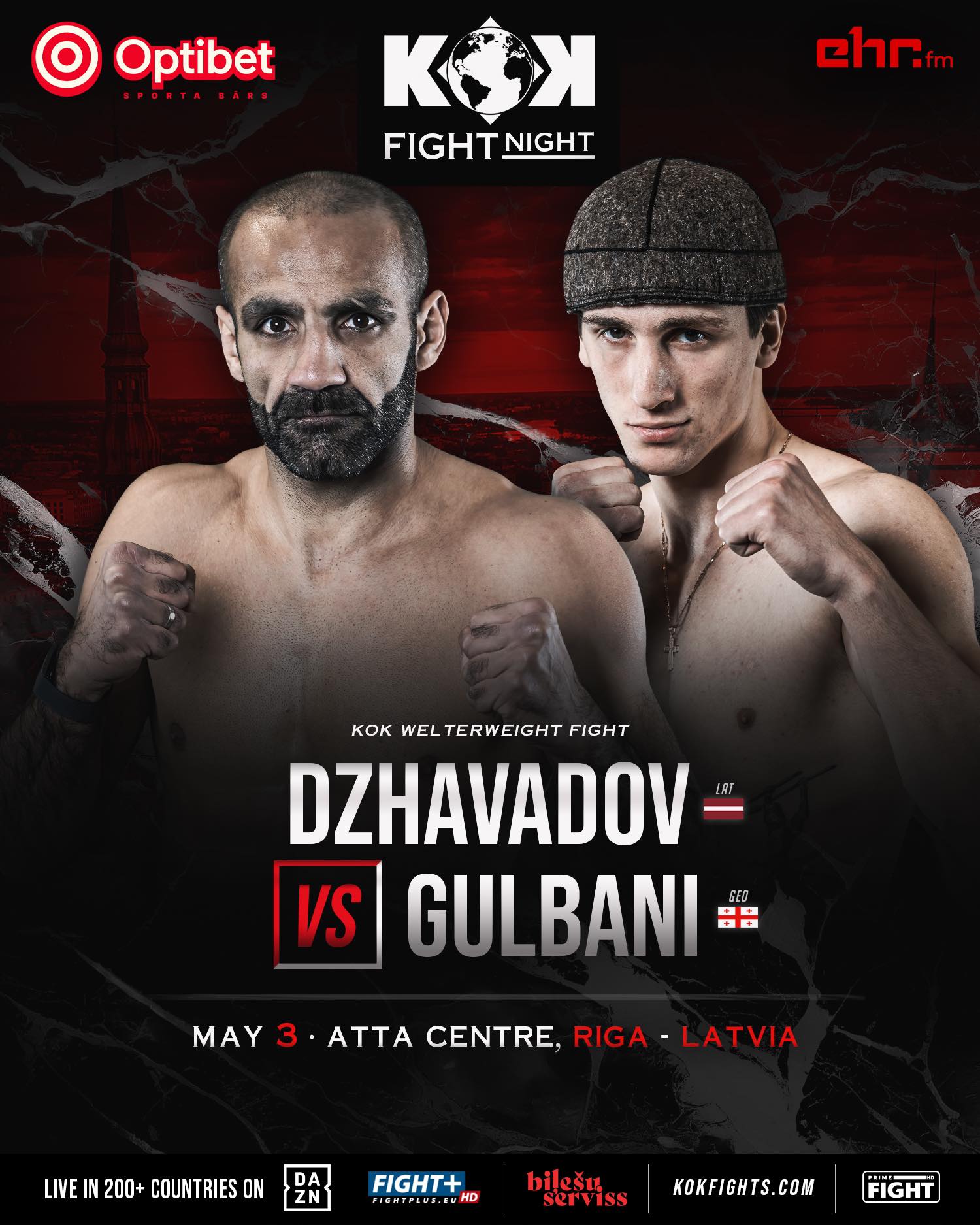 2025年5月4日KOK Fight Night in Riga – 战卡[赛后视频] KOK fights | KOK King Of Kings